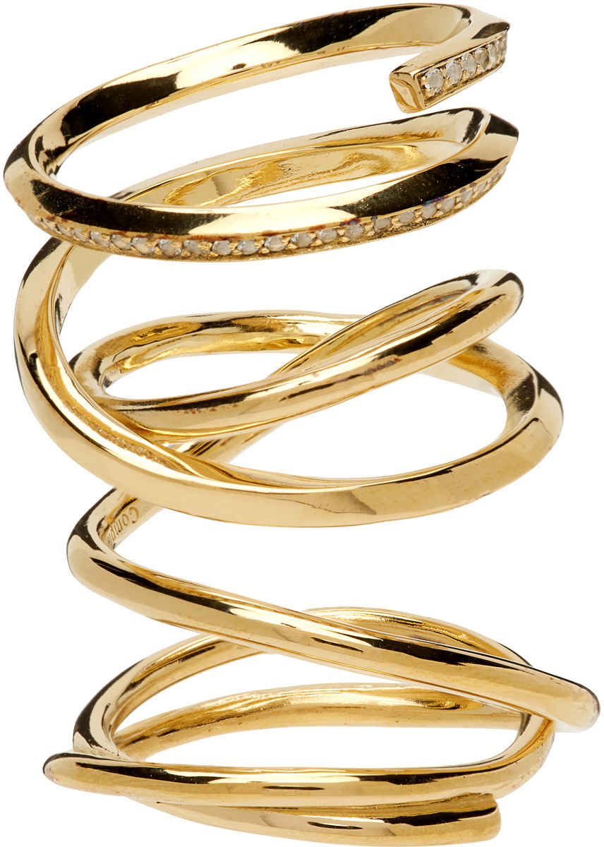 Completedworks Gold Coil Ring Completedworks