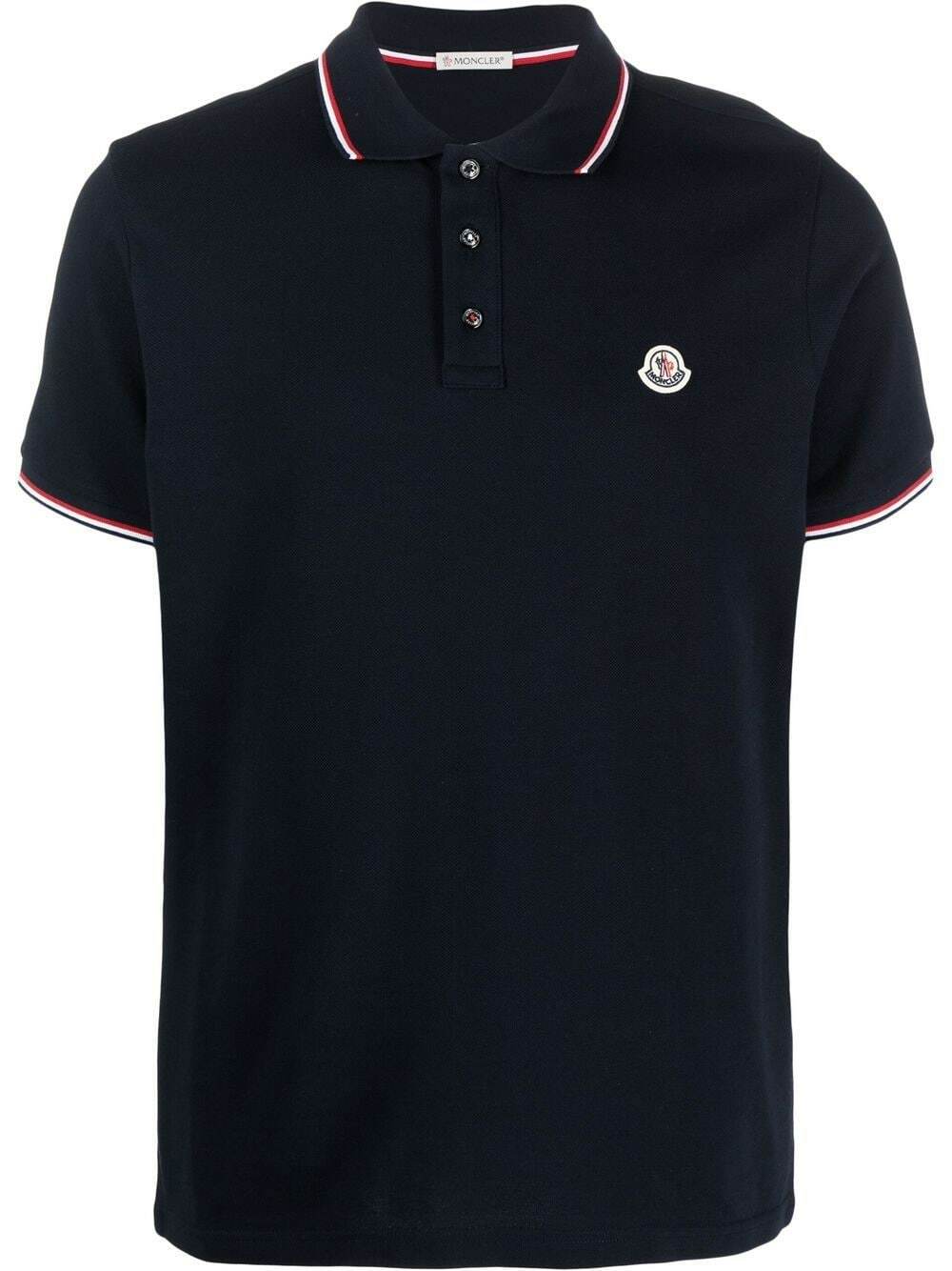 MONCLER - Cotton Polo Shirt With Logo Moncler