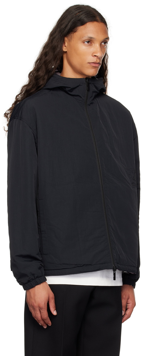 Burberry Purple Check Reversible Jacket Burberry