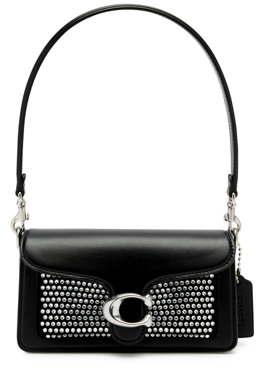 Coach Tabby 20 Crystal-embellished Leather Cross-body bag - Black - One ...