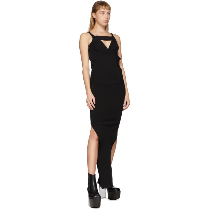 Rick Owens Black Transparent Heel Kiss Boots Rick Owens