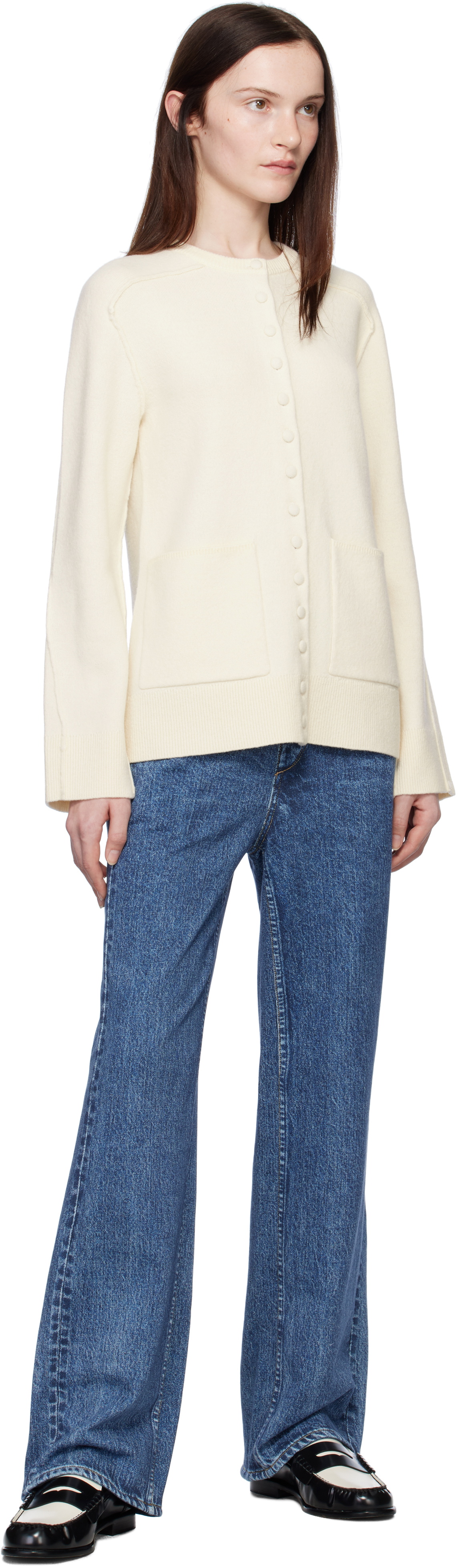 rag & bone Off-White Bridget Lady Cardigan Rag and Bone