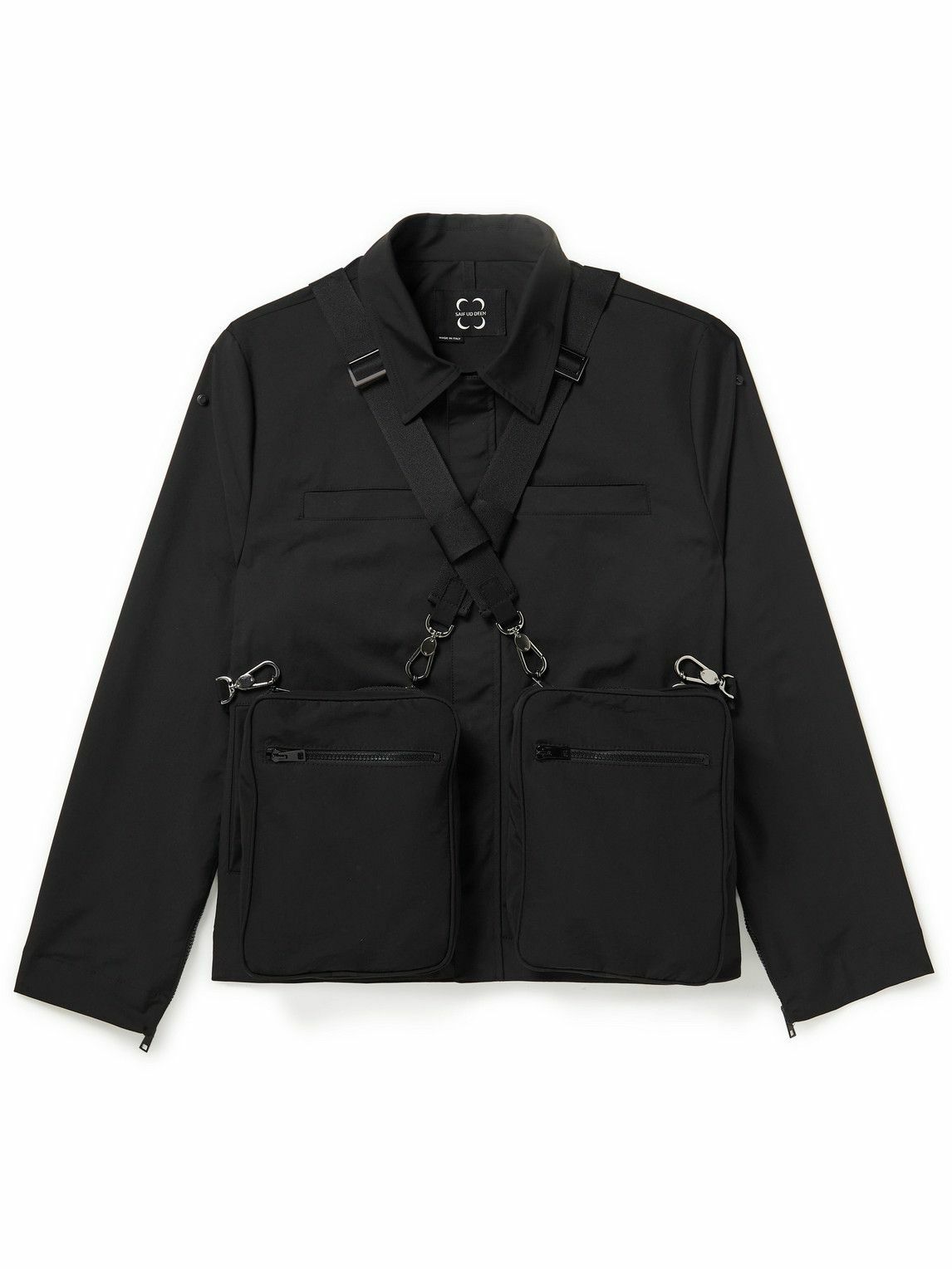 SAIF UD DEEN - Convertible Shell Jacket - Black SAIF UD DEEN