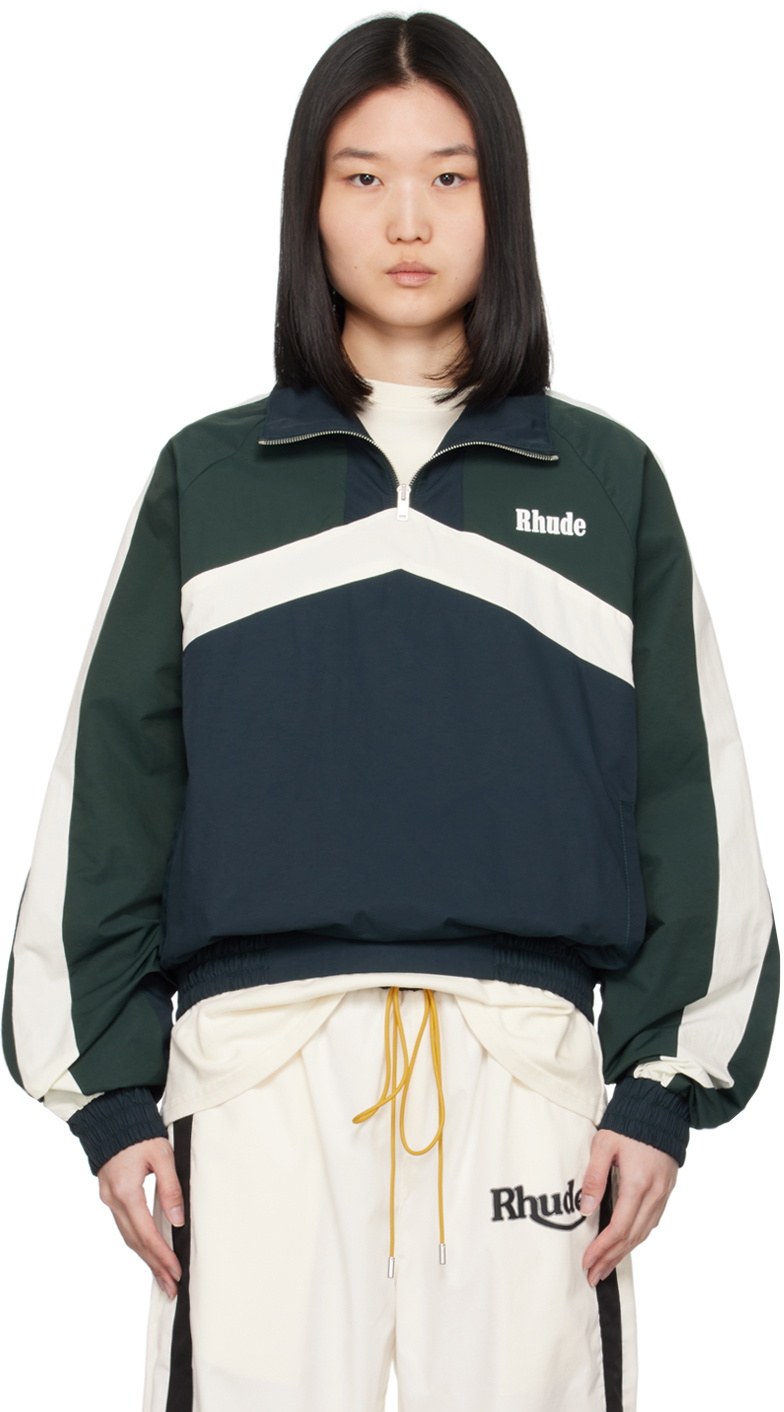 Rhude Navy Motorsport Track Jacket Rhude