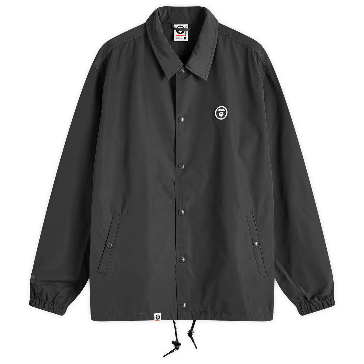 Men's AAPE Now Lightweight Coach Jacket in Black AAPE by A Bathing Ape