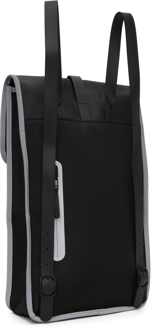 RAINS Black Reflective Backpack Rains