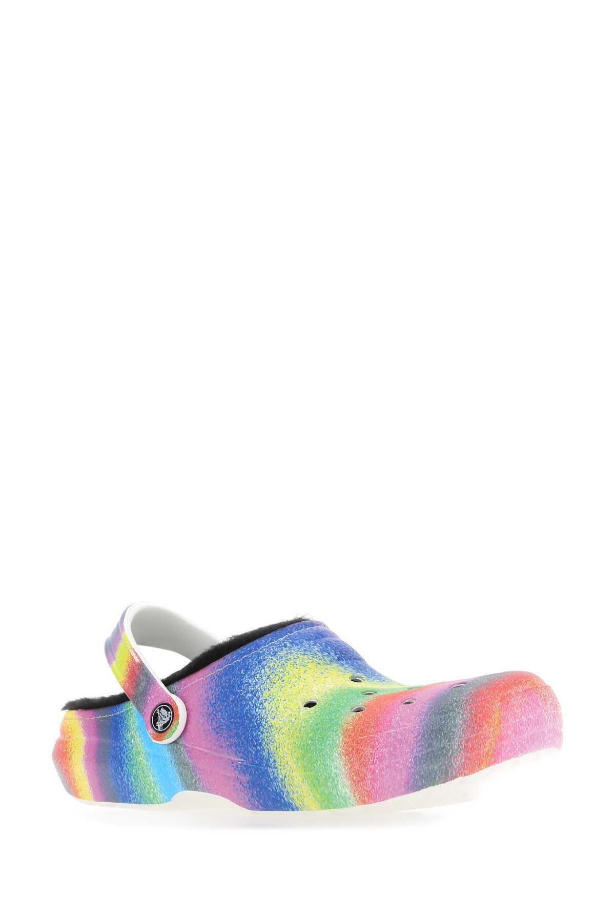 Crocs Printed Crosliteâ ¢ Classic Lined Spray Dye Mules Crocs