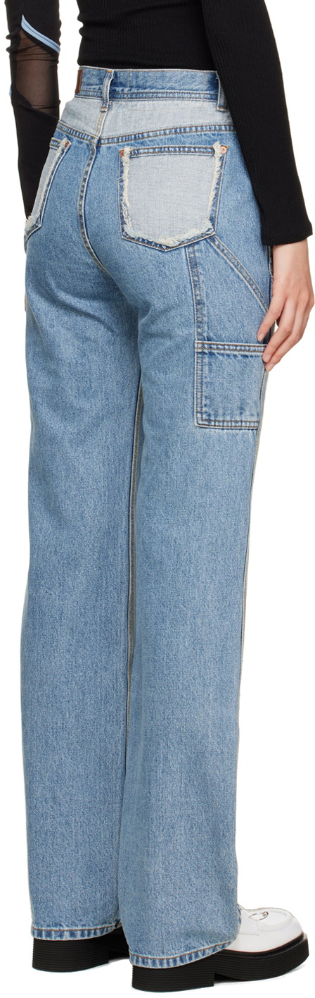 Andersson Bell SSENSE Exclusive Blue Jade Jeans Andersson Bell