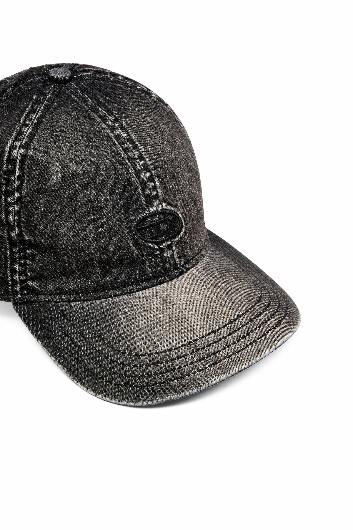 Diesel Light black stretch denim cap - Caps Mens in Black Diesel