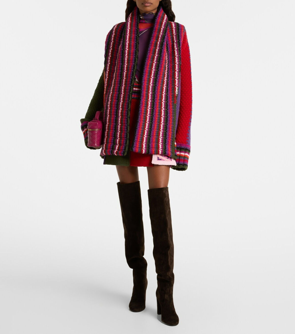 Pucci Striped wool wrap cardigan Emilio Pucci