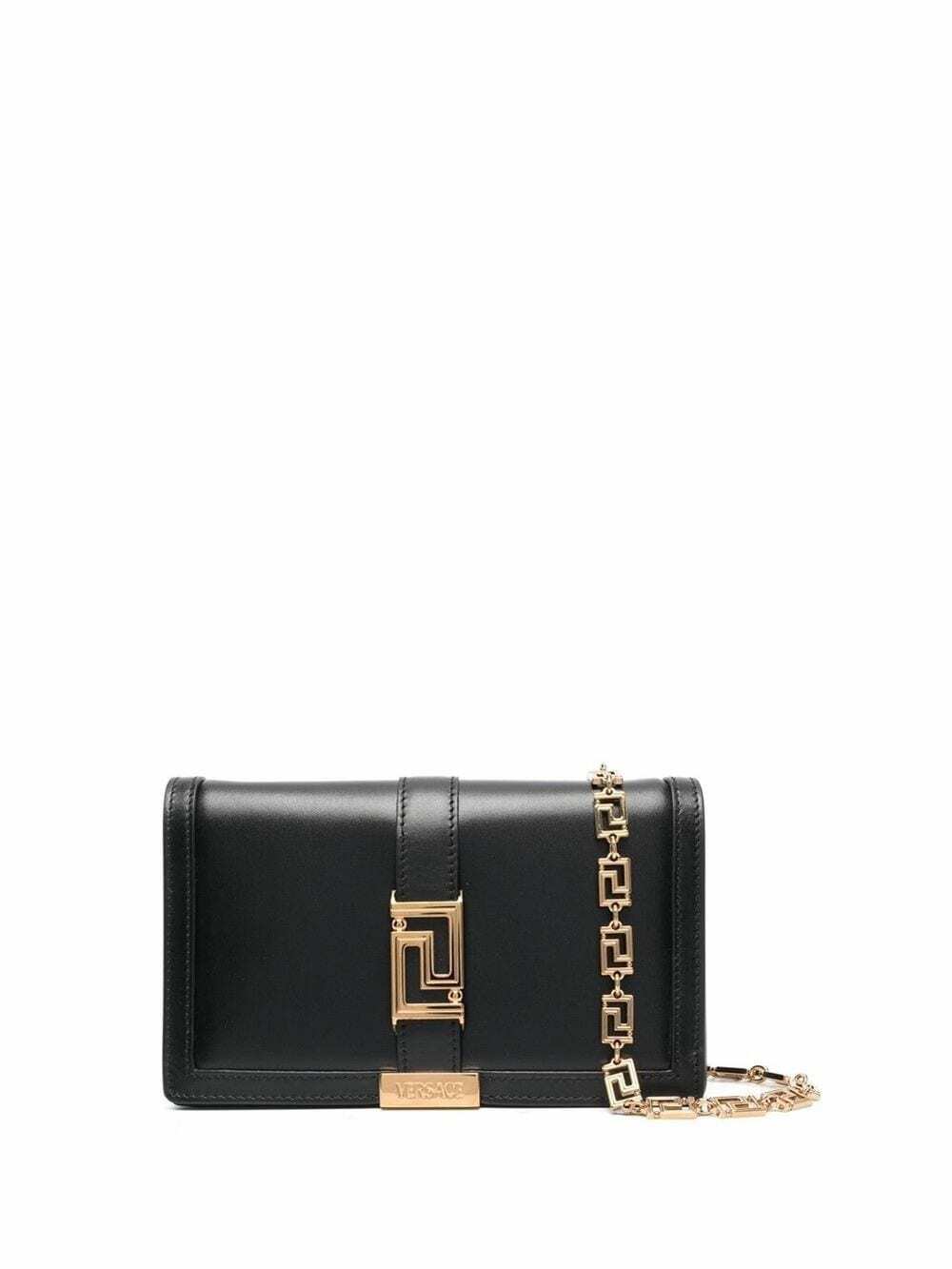 VERSACE - Greek Goddess Leather Crossbody Bag Versace