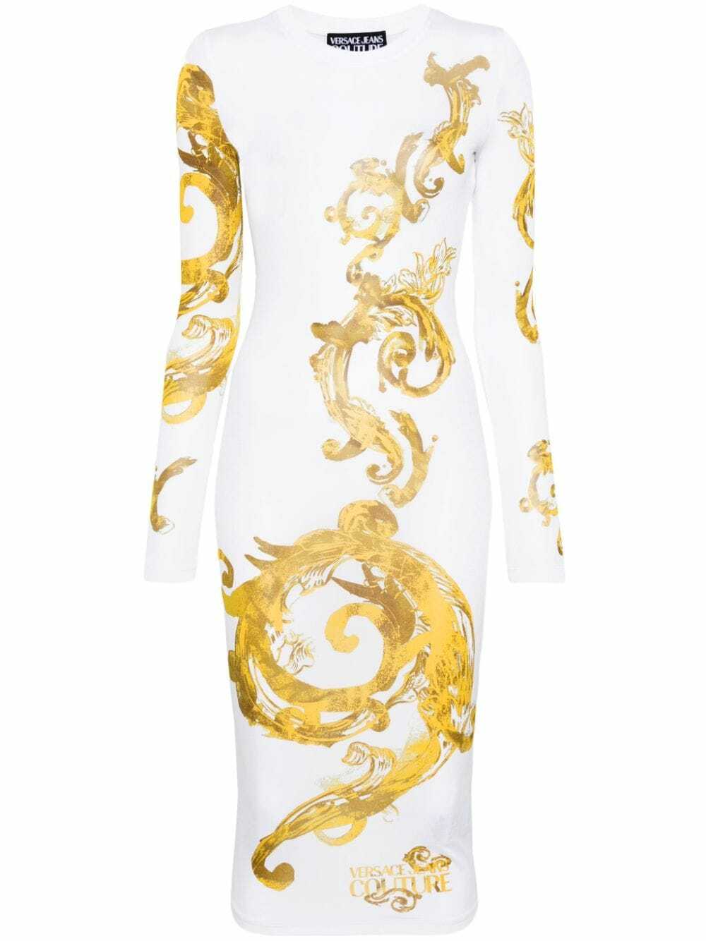 VERSACE JEANS COUTURE - Medium Dress With Print Versace