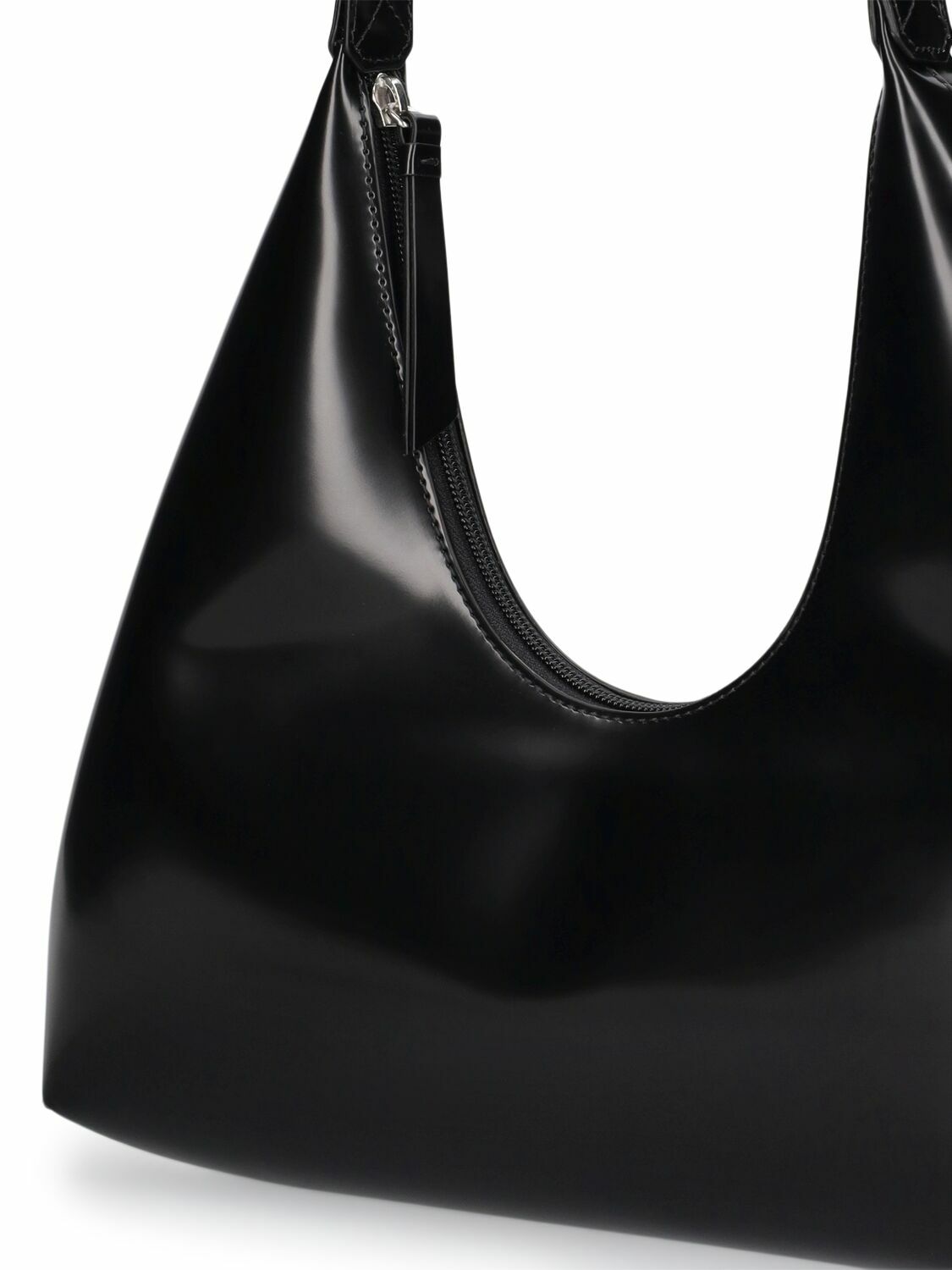 BY FAR - Amber Semi-patent Leather Shoulder Bag By Far