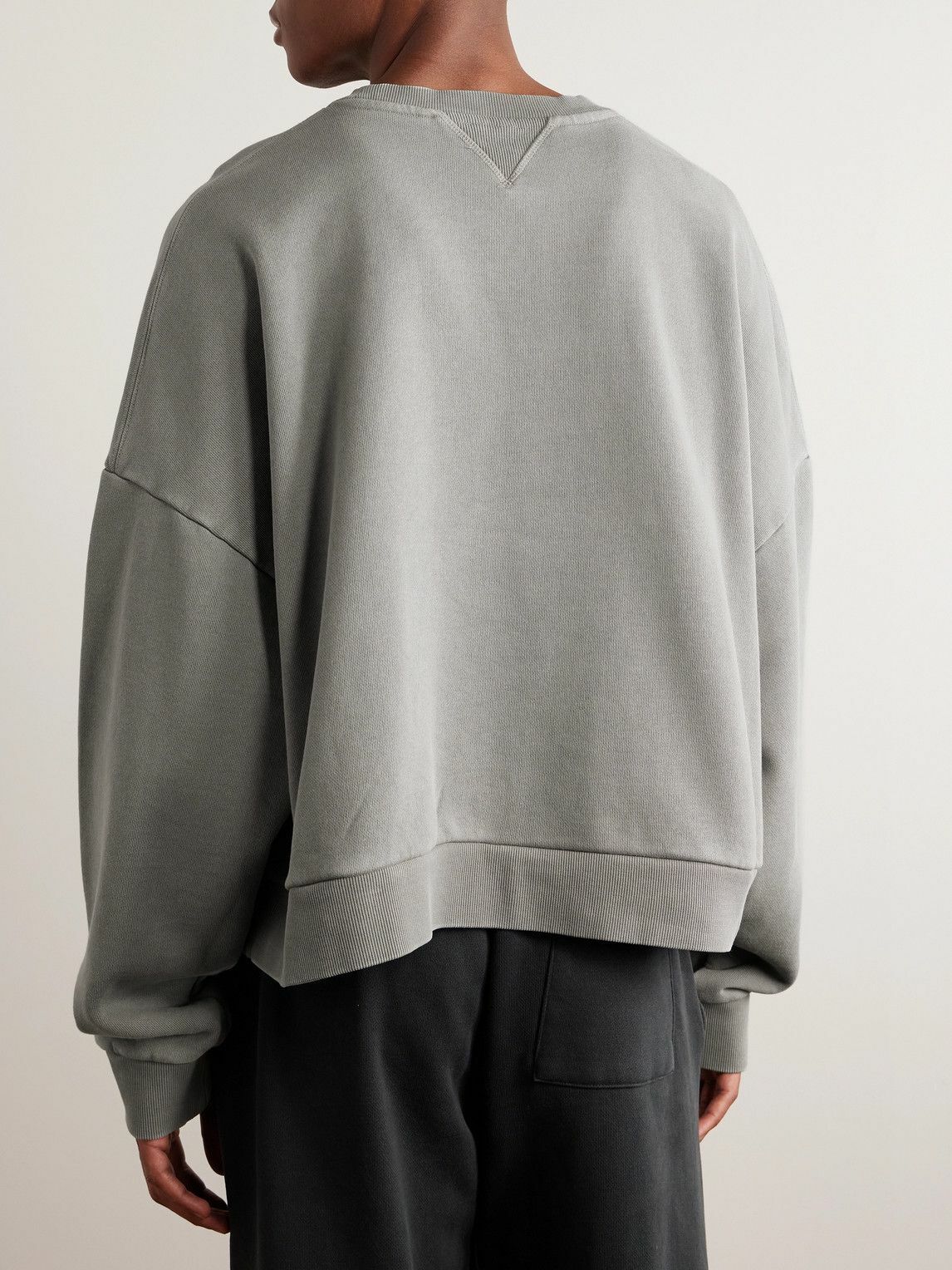Entire Studios - Enzyme-Washed Cotton-Jersey Sweatshirt - Gray Entire ...