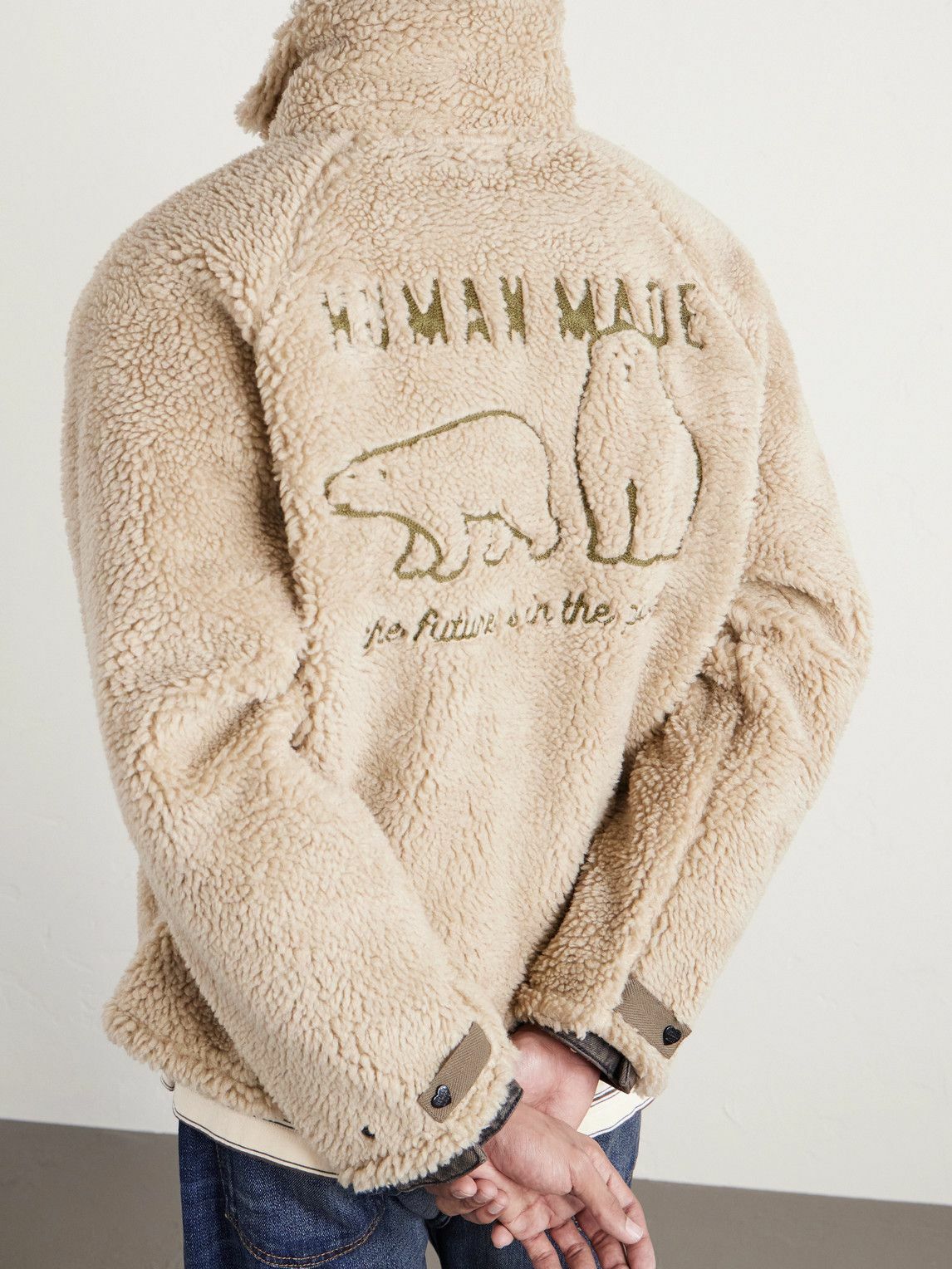 Human Made - Shell-Trimmed Fleece Jacket - Neutrals Human Made