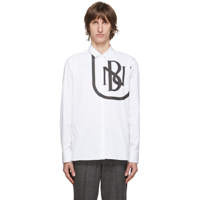 Neil Barrett White Cotton New Logo Shirt Neil Barrett