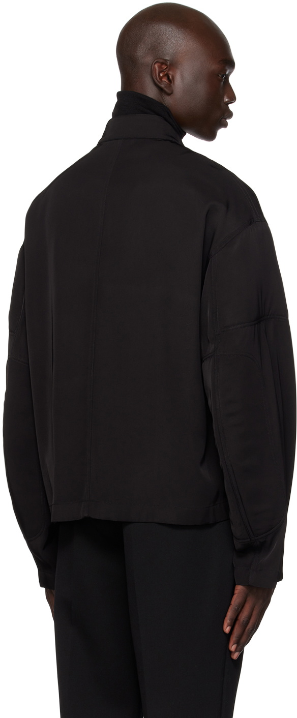 Jil Sander Black Zip Biker Jacket Jil Sander