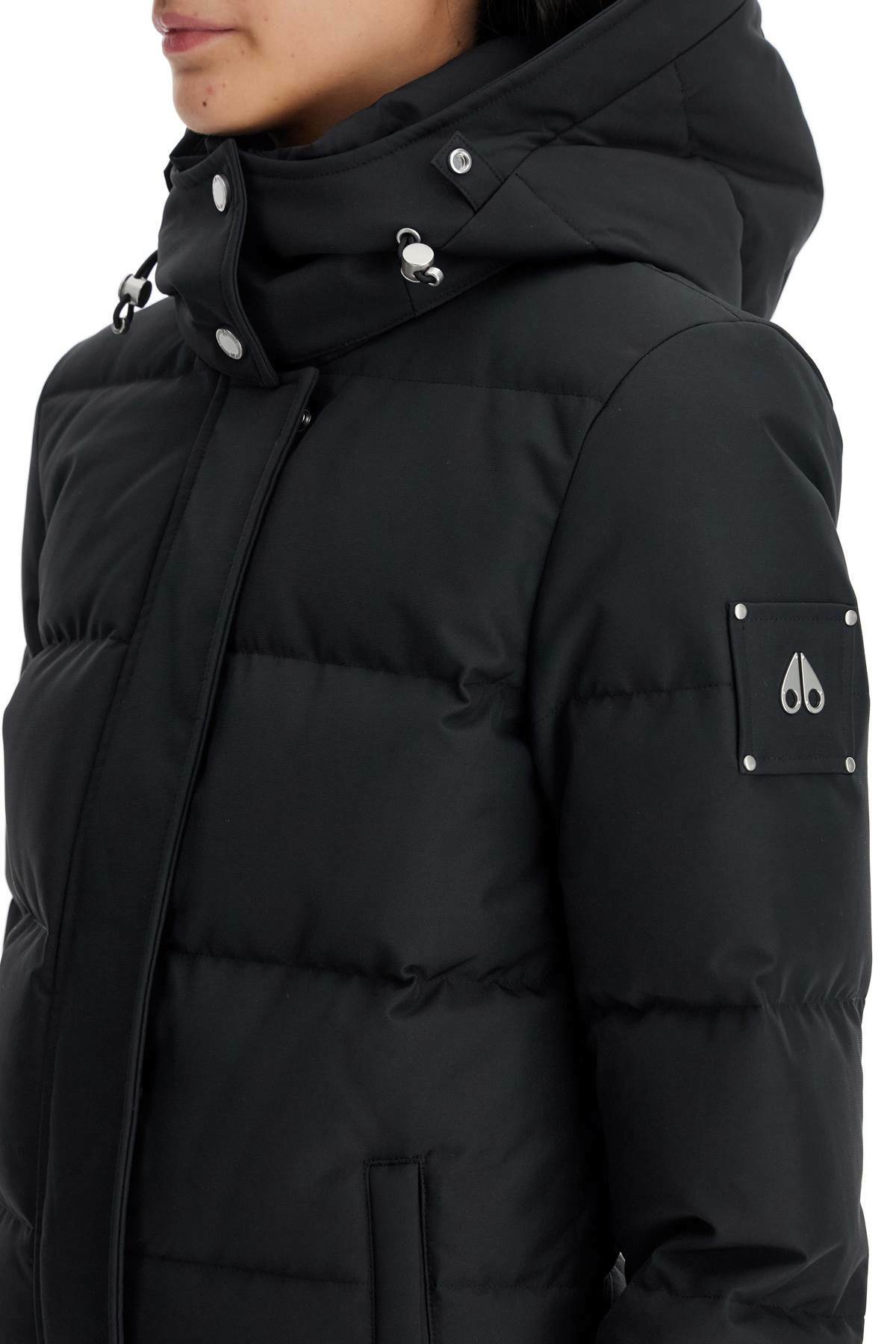 MOOSE KNUCKLES cloud 3q down jacket with she Black Moose Knuckles