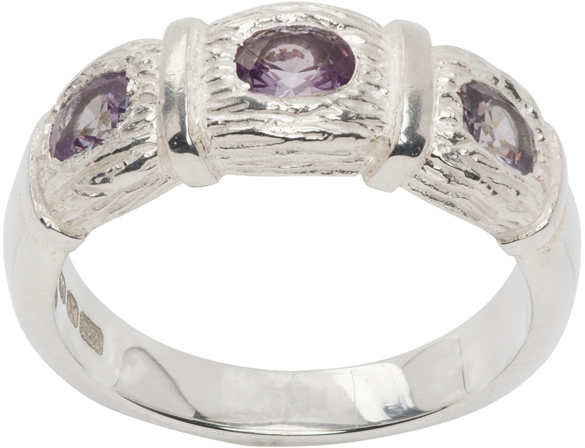 Bleue Burnham SSENSE Exclusive Silver Window Box Ring Bleue Burnham