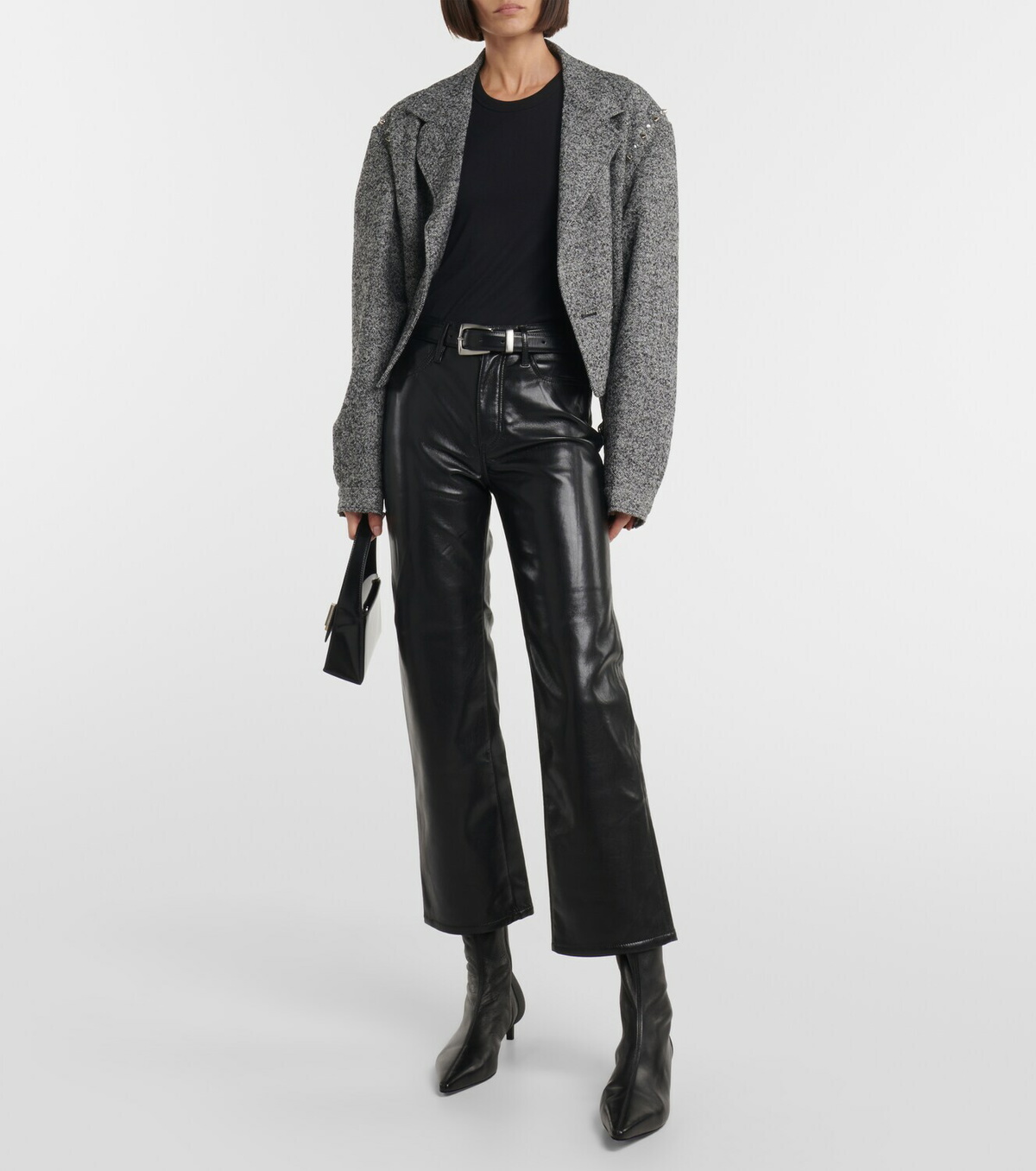 Frame Le Jane leather-blend pants Frame Denim