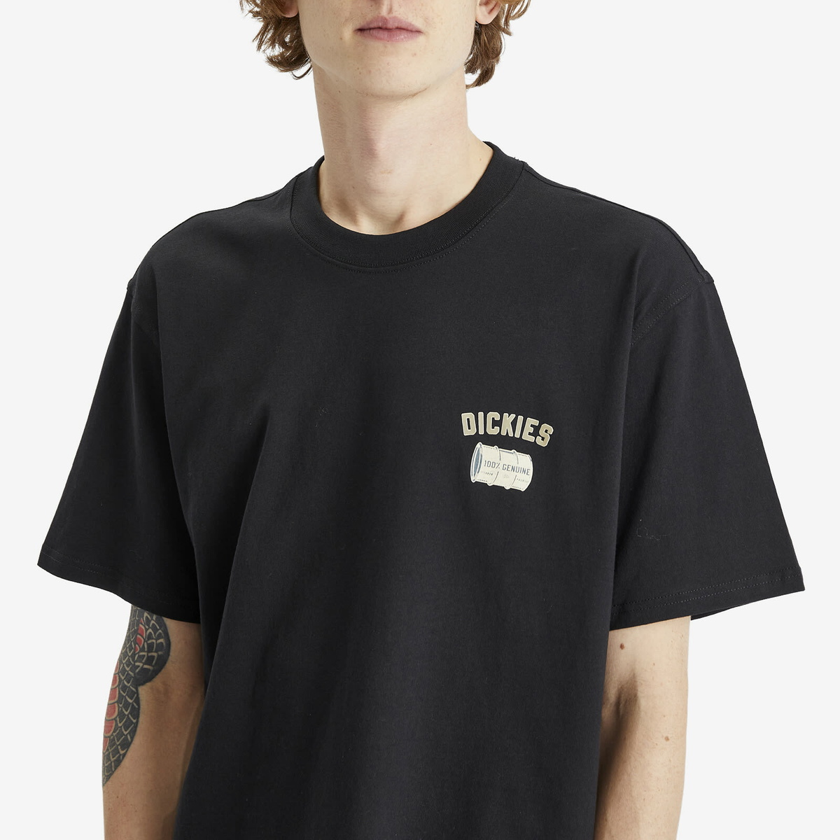 Dickies Men's Service Crew T-Shirt in Black Dickies Construct