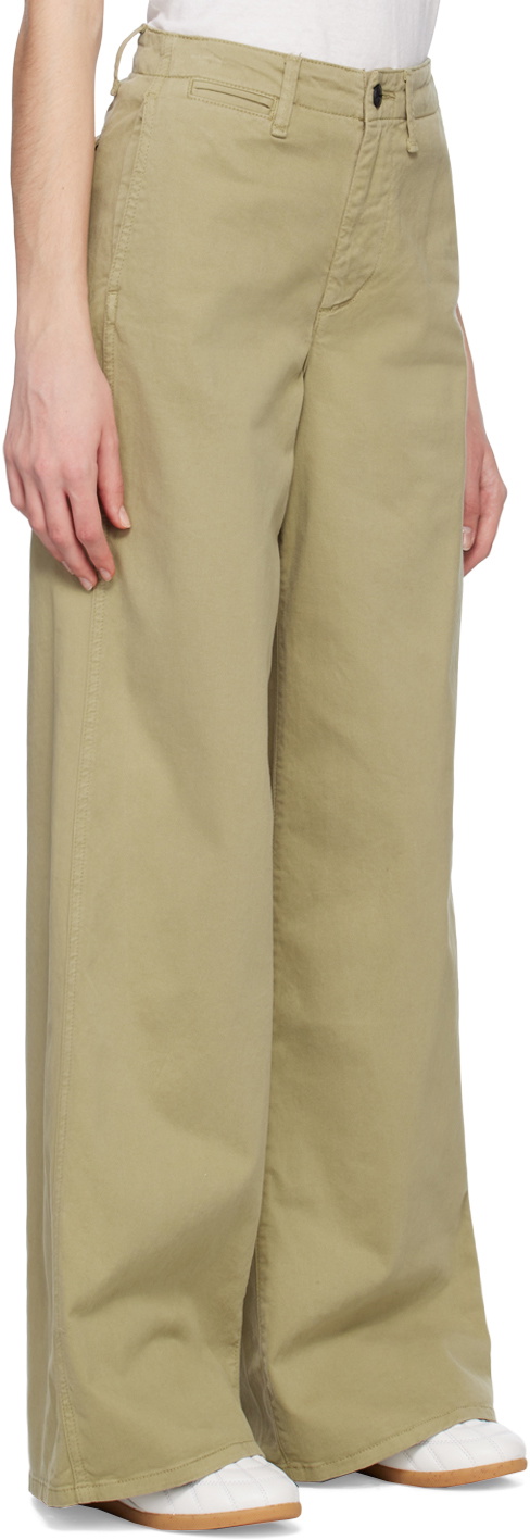 rag & bone Khaki Sofie Trousers Rag and Bone