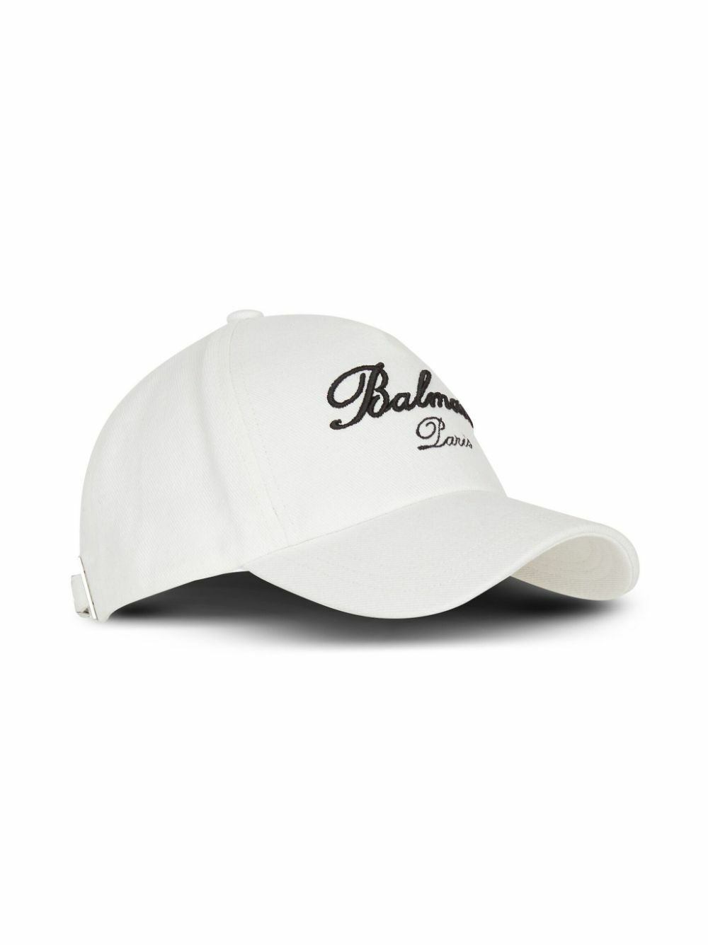 Balmain White Signature Cotton Baseball Cap Balmain