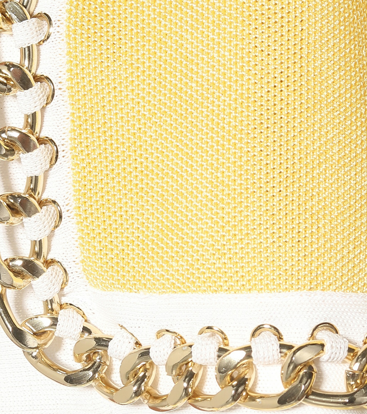 Balmain - Chain-link cropped knit jacket Balmain