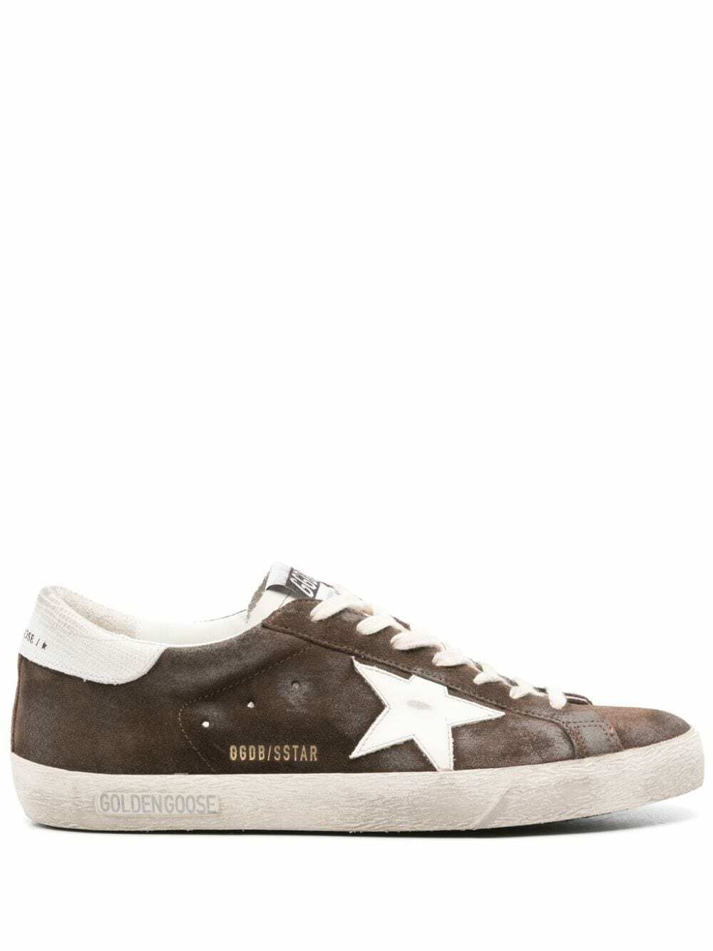 GOLDEN GOOSE - Super Star Leather Sneakers Golden Goose Deluxe Brand