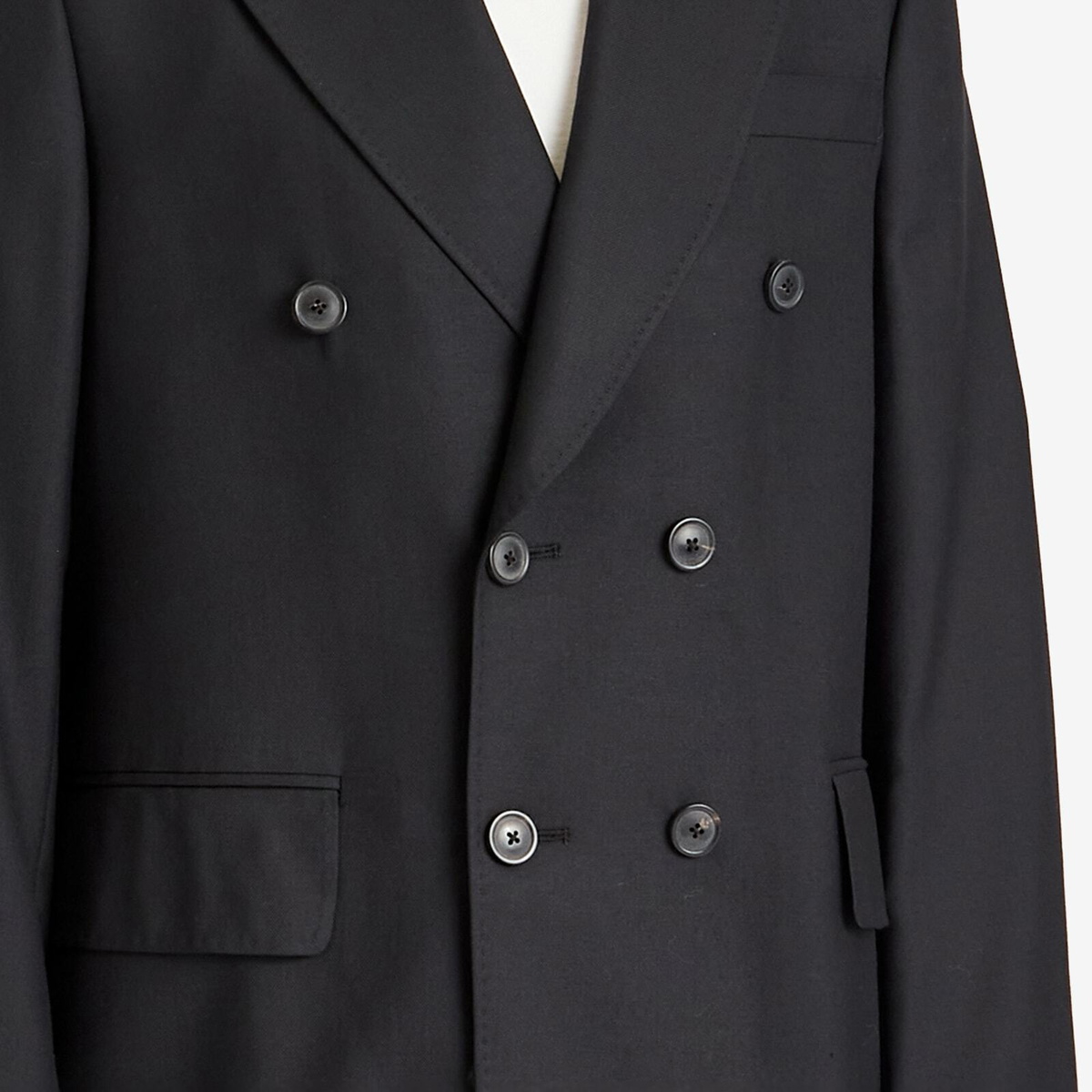 Our Legacy Men's Unconstructed Blazer in Black Panama Wool Our Legacy
