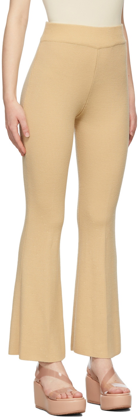 LVIR Beige Wool Knit Pants LVIR
