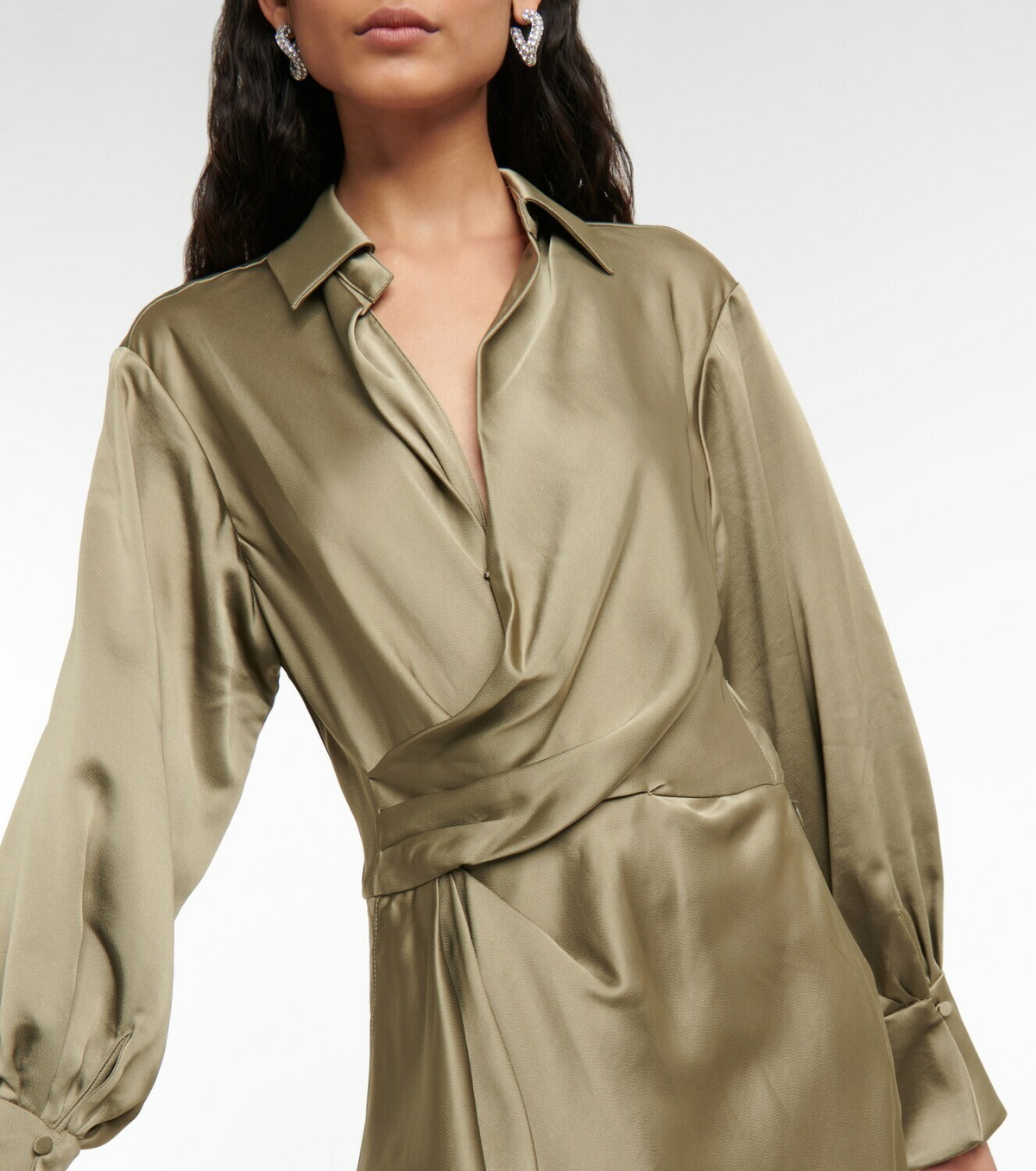 Simkhai - Talita wrap satin maxi dress Simkhai