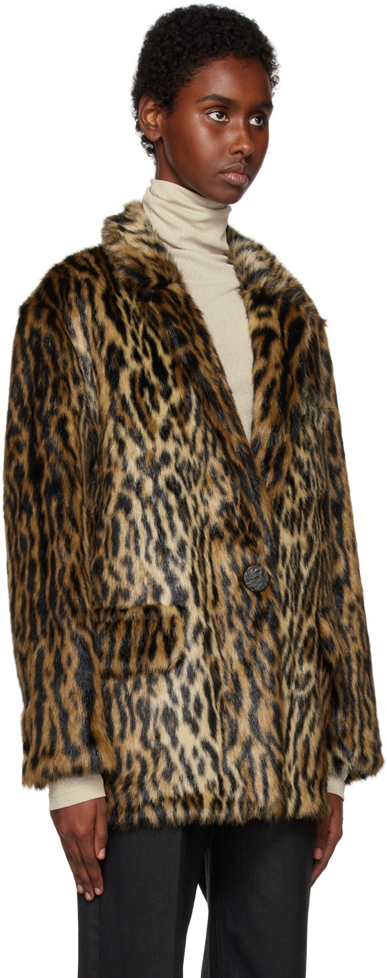 Stand Studio Tan & Black Jumbo Blazer Stand Studio