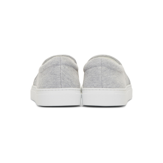 Joshua Sanders Grey NY Double Slip-On Sneakers Joshua Sanders