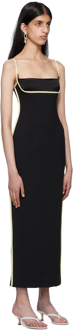 Paris Georgia Black Florian Midi Dress Paris Georgia