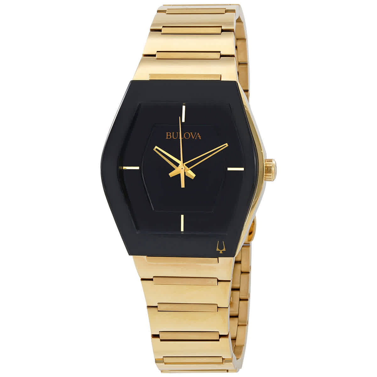 Bulova Quartz Black Dial Gold-tone Mens Watch 97A164 Bulova