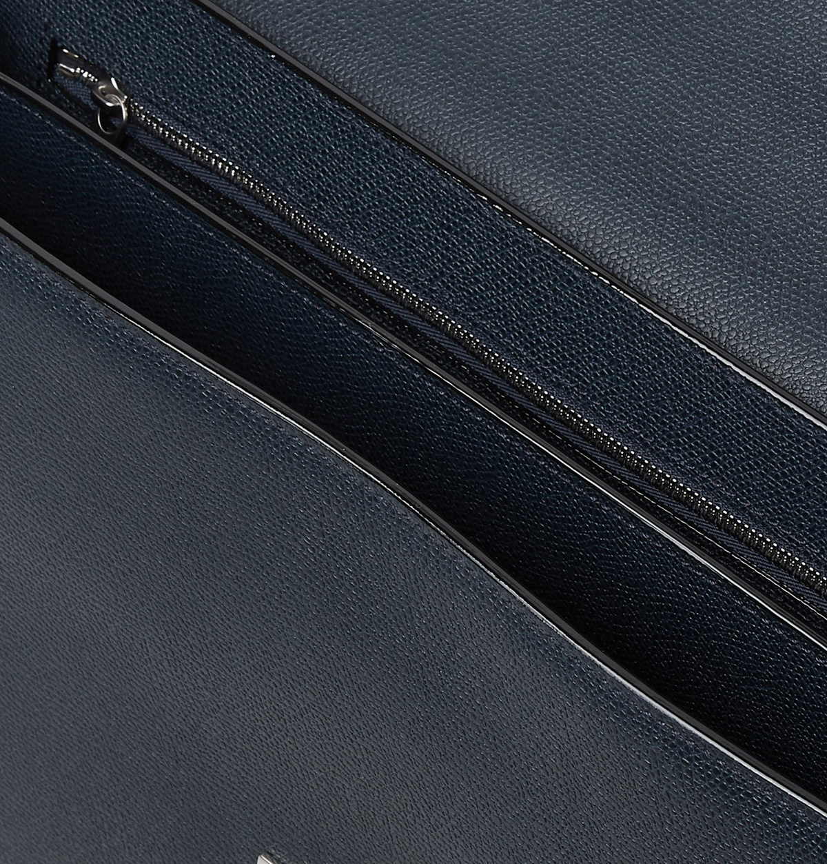 Valextra - Pebble-Grain Leather Briefcase - Blue Valextra
