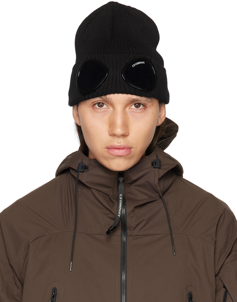 C.P. Company Black Goggle Beanie C.P. Company
