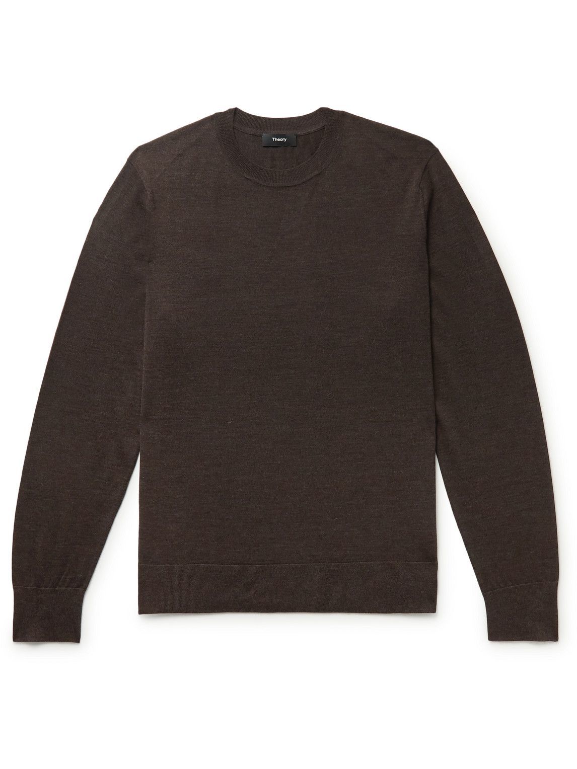 Theory - Slim-Fit Wool Sweater - Brown Theory