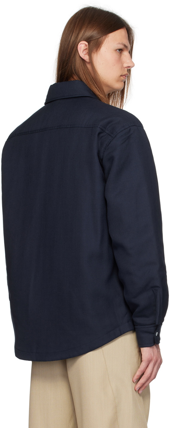 JACQUEMUS Navy 'La chemise Boulanger' Jacket Jacquemus
