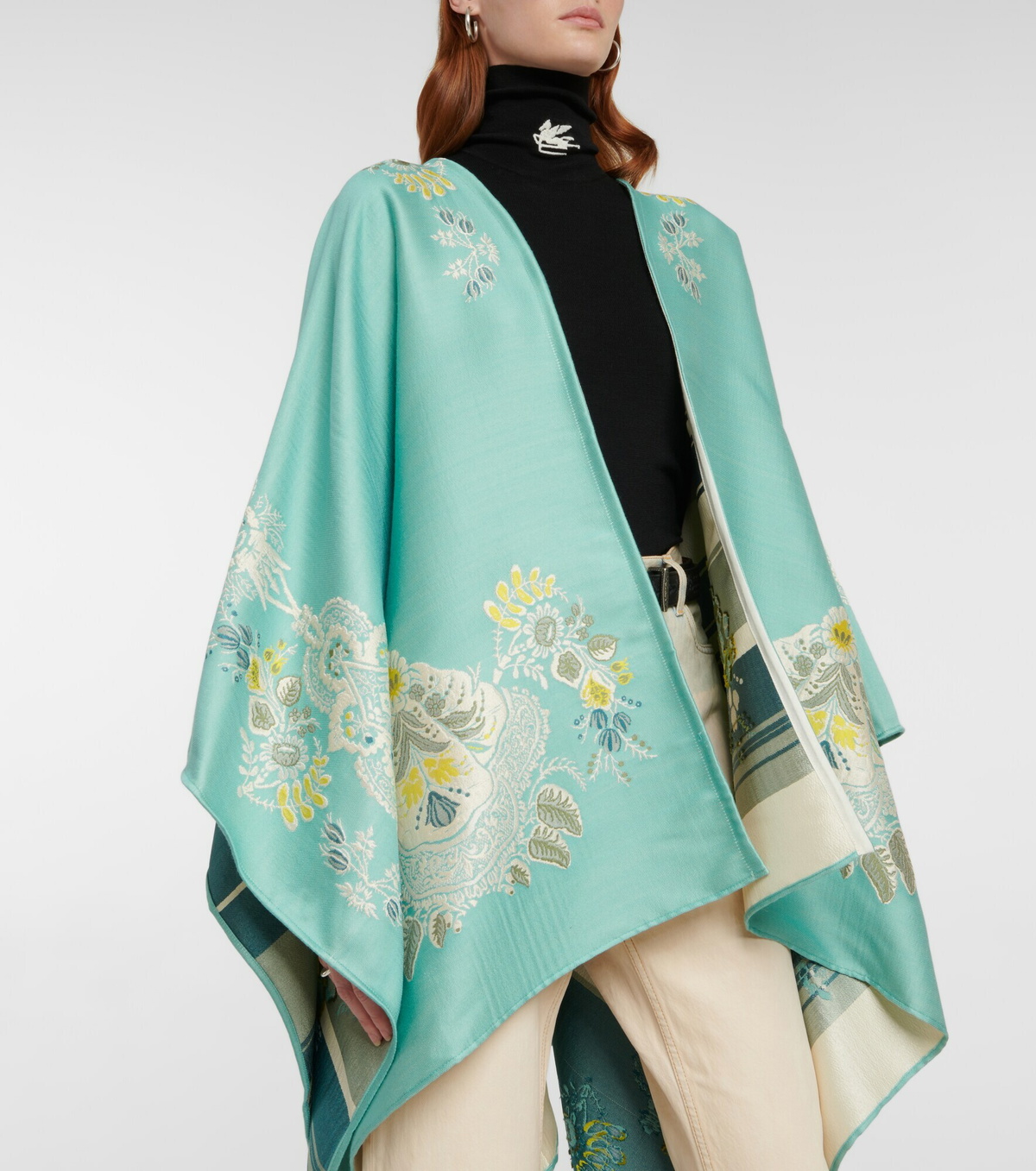 Etro - Embroidered poncho Etro
