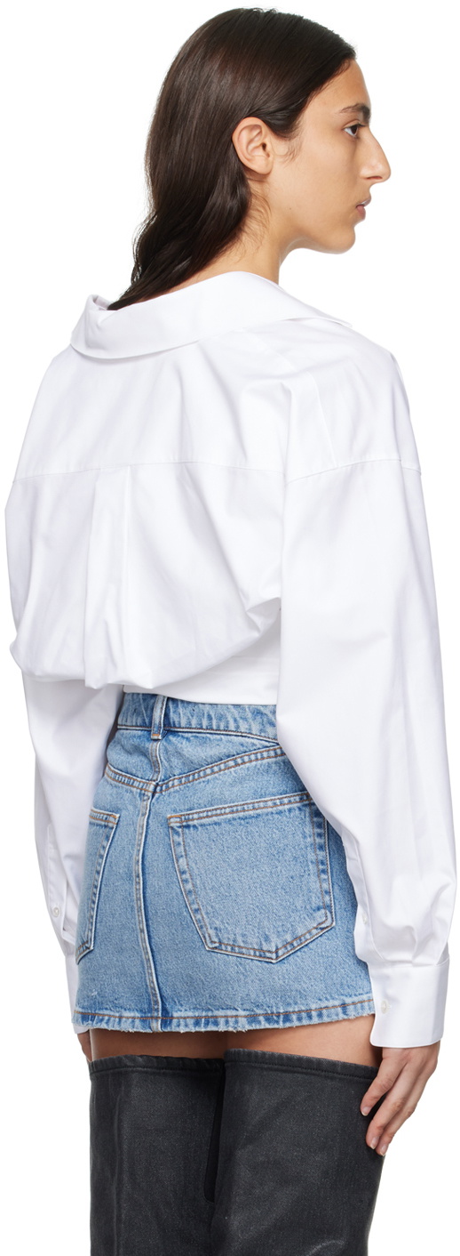 Alexander Wang White Wrapped Front Shirt Alexander Wang