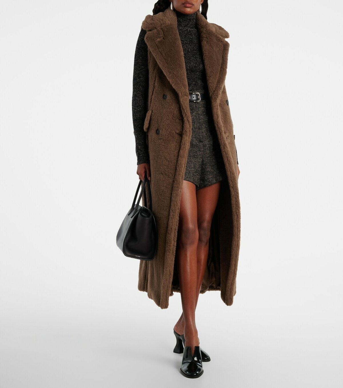 Max Mara Alpaca, wool, and silk Teddy coat Max Mara