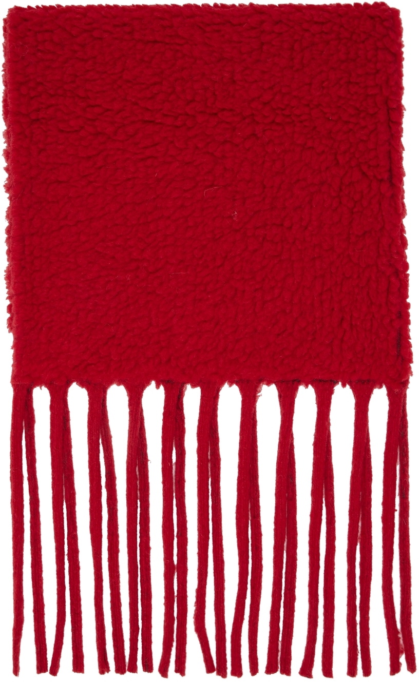 Stella McCartney Red Teddy Scarf Stella McCartney