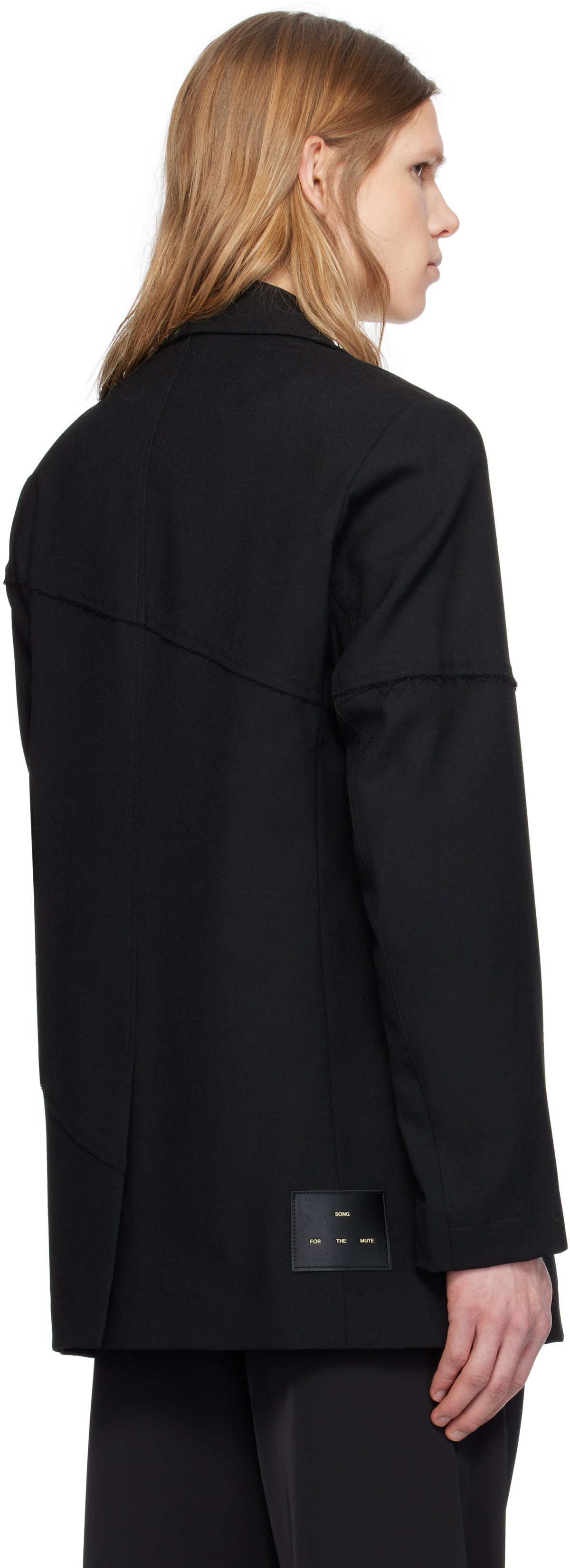 Song for the Mute Black 'Slash' Oversized Blazer Song for the Mute
