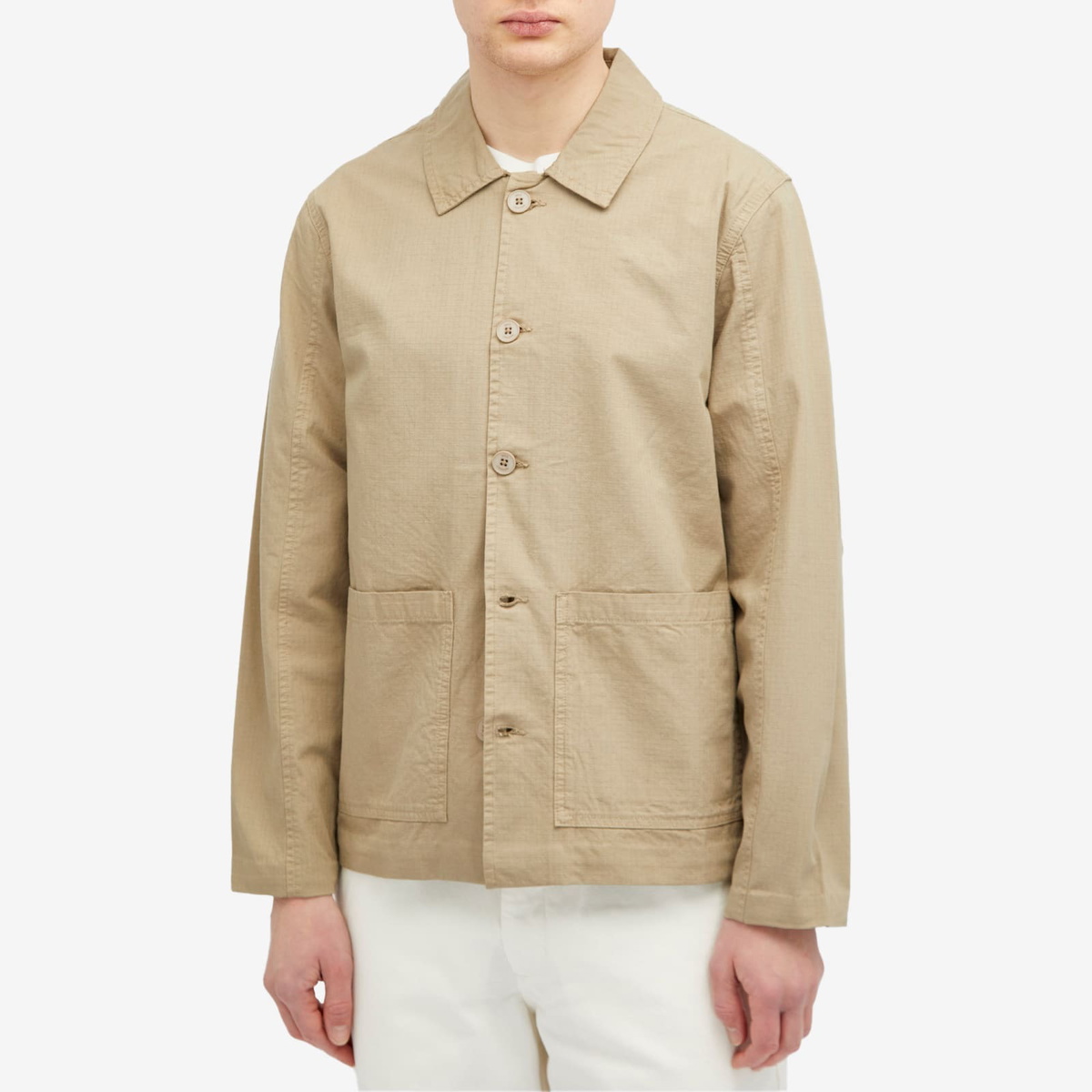 Wax London Men's Grant Ripstop Jacket in Khaki Wax London