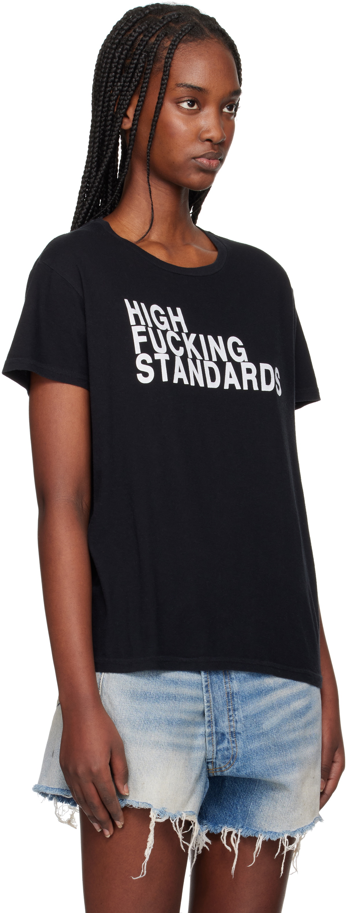 R13 Black High F Standards T-shirt R13
