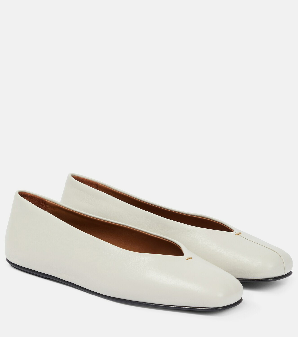 The Row Eva leather ballet flats The Row