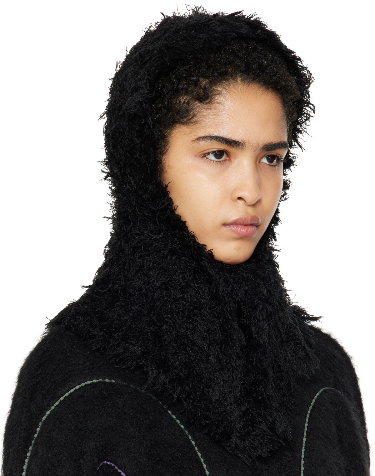 Kiko Kostadinov Black Carla Knitted Hood Kiko Kostadinov