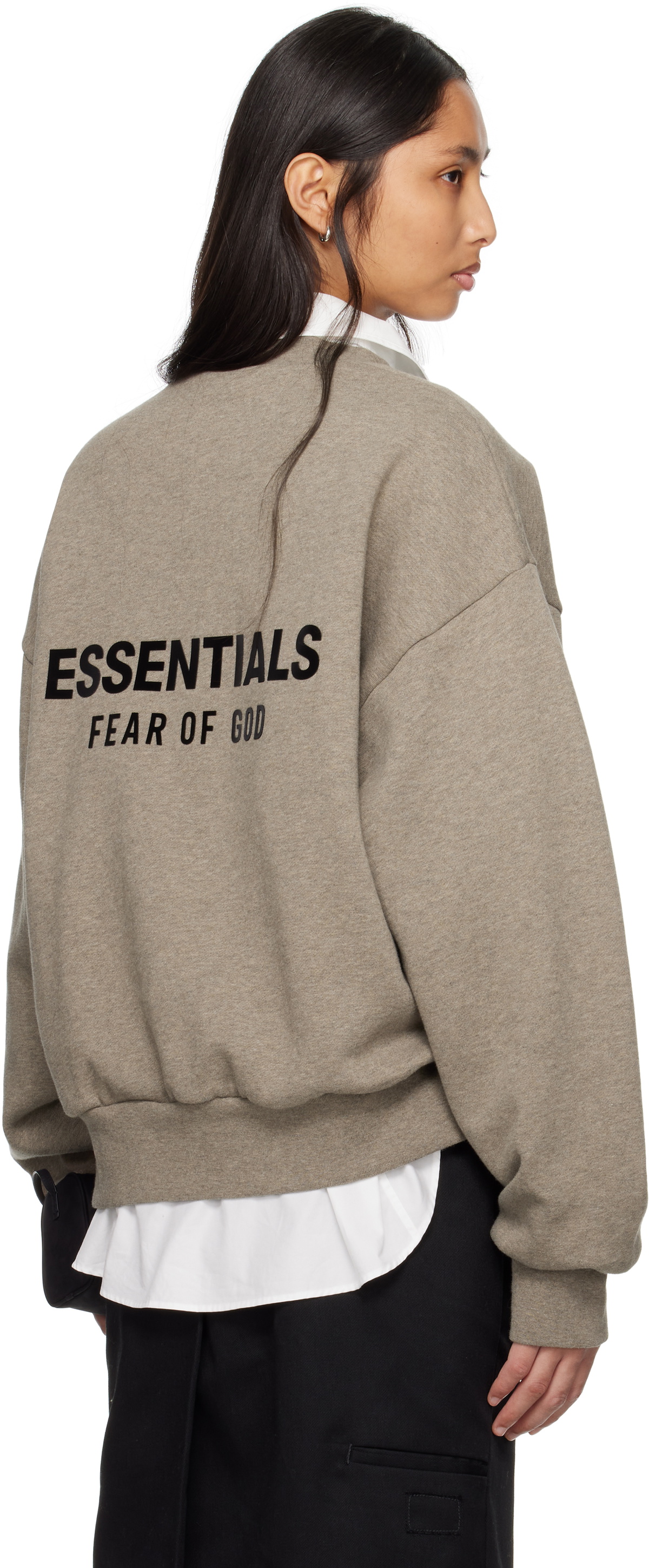 Fear of God ESSENTIALS Gray Classic Crewneck Sweatshirt Fear Of God ...